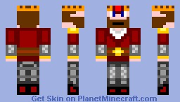 King in red clothing Minecraft Skin