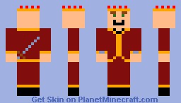 King of server Minecraft Skin