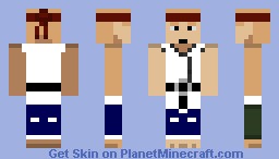 the karate Guy Minecraft Skin