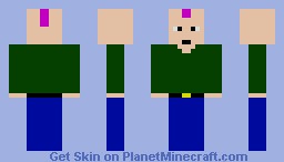 Purple Mohawk man | 2nd Skin Minecraft Skin