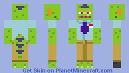 Shut Up! Cartoons-Krogzilla Minecraft Skin