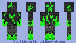 Green Creeper Minecraft Skin