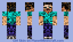 Corrupted Steve Minecraft Skin