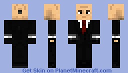 Hitman Skin Minecraft Skin