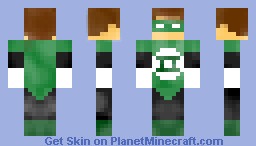 Green lantern Minecraft Skin