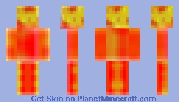 Lava Man Minecraft Skin