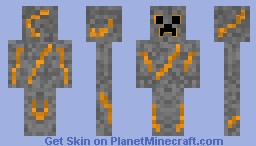 Lava Creeper Minecraft Skin