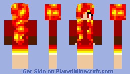 ♓øʊя - Lava Girl! Minecraft Skin