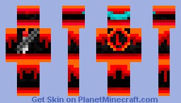 Lava Man Minecraft Skin
