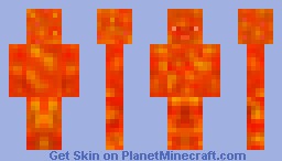 Lava Man Minecraft Skin
