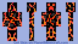 Lavacreeper Minecraft Skin