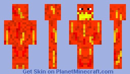 Lava guy Minecraft Skin