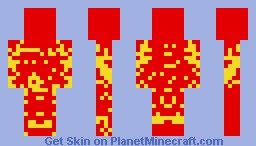 Lava Man Minecraft Skin
