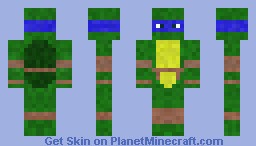 Leonardo TMNT Minecraft Skin