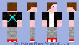 Dude with swords strapped to his back Minecraft Skin