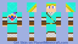 Light-Blue Link from LoZ Minecraft Skin