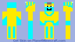 The yellow and blue flash Minecraft Skin