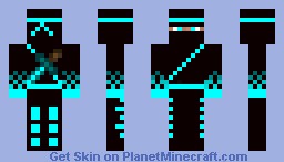 Light Blue Ninja Minecraft Skin