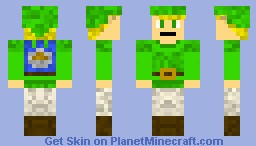 Toon Link (My second skin, yet first link skin) Minecraft Skin