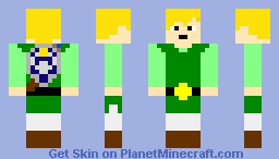 Link (Wind Waker) (Aw his hat disappeared!) Minecraft Skin