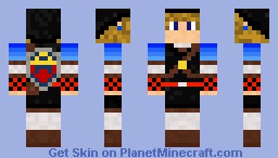 Link in Black Tunic Minecraft Skin