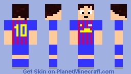 Lionel Messi Minecraft Skin