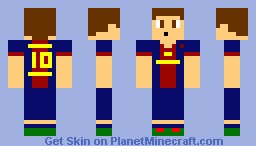Lionel Messi Minecraft Skin