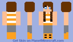 Cute girl with braids Minecraft Skin