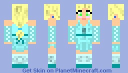 Blue Dress Minecraft Skin
