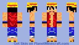 Monkey D. Luffy ( One Piece ) Minecraft Skin