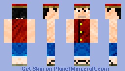Luffy from One Piece Minecraft Skin