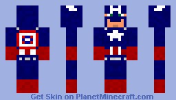 Captain America Minecraft Skin