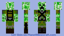 Creeper-Soldier Minecraft Skin