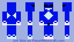 Blue Power Ranger Minecraft Skin