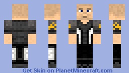 Mass Effect 2: Commander Shepard Crew Outfit Minecraft Skin