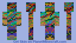 Steve Is A Messy Artist! Minecraft Skin