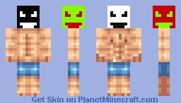 Five face man Minecraft Skin