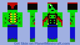 Green Rambo Man Minecraft Skin