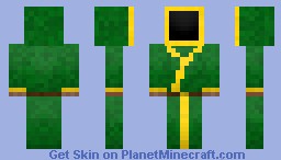 Magicka Wizard - Green Minecraft Skin