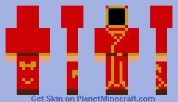 Magicka Red Wizard Minecraft Skin