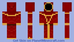 Red Magicka Wizard Minecraft Skin