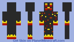 Magma Creeper Minecraft Skin