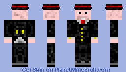 Man With Black Hat Minecraft Skin