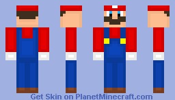 Mario Outfit Minecraft Skin