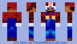 Mario(3D hat) Minecraft Skin