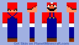 Mario Minecraft Skin