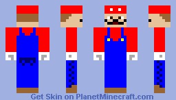 Mario Minecraft Skin