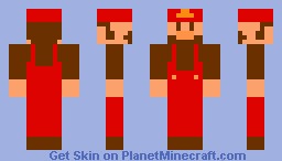 Mario Minecraft Skin