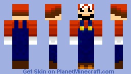 Mario Minecraft Skin