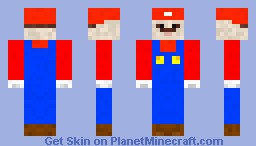 Mario Minecraft Skin